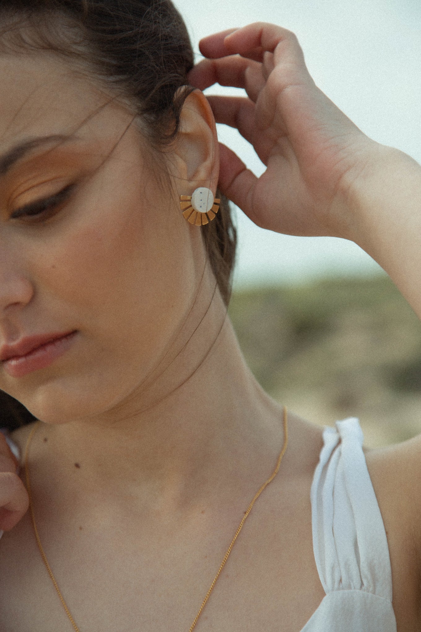 Pendientes piedras lapis lazuli Hathor – Lia B